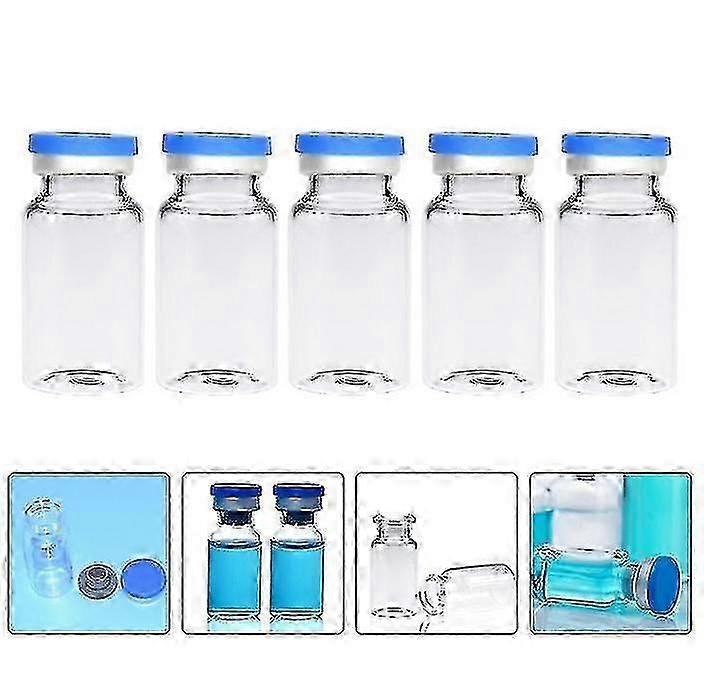 20pcs Clear Vials Durable 10ml Headspace Vials Glass Bottles For ...