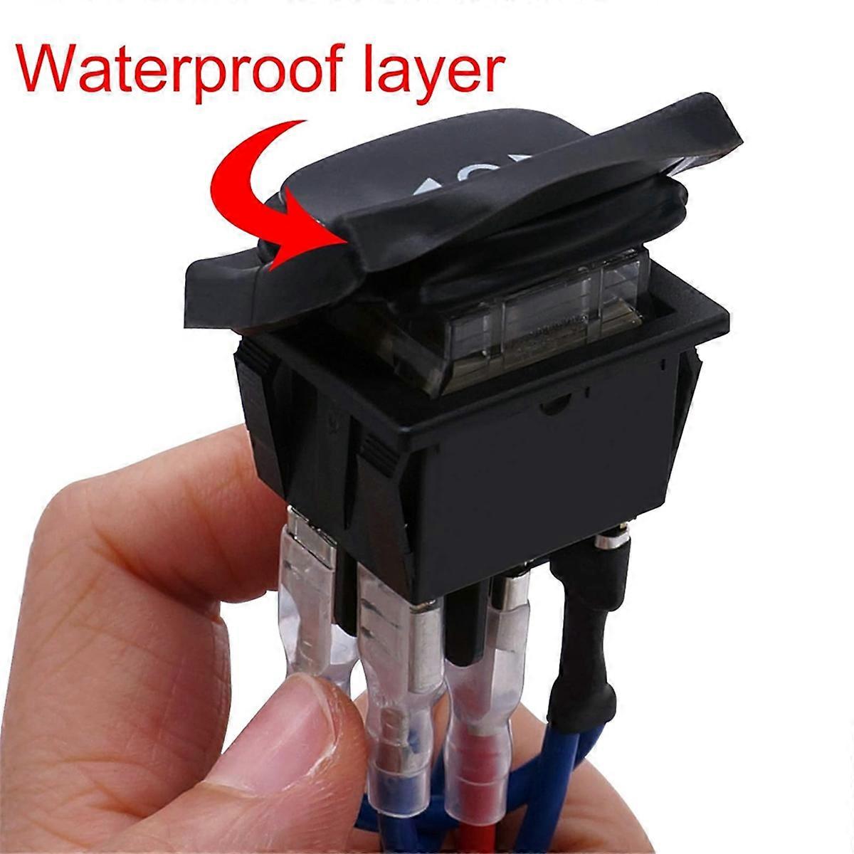 Momentary Polarity Reverse Switch Waterproof Control Motor Actuator 6 ...