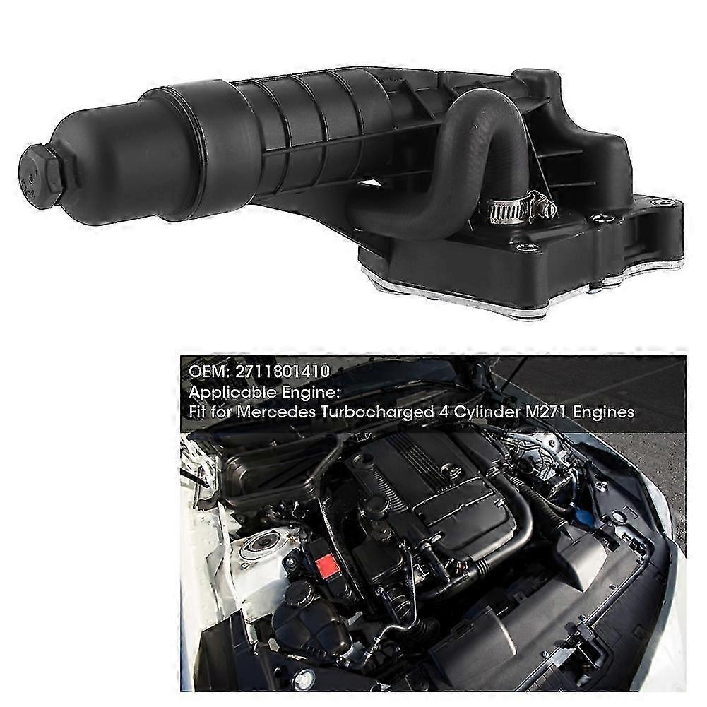 Fit for Mercedes Turbocharged 4 Cylinder M271 Engines: Oil Cooler ...