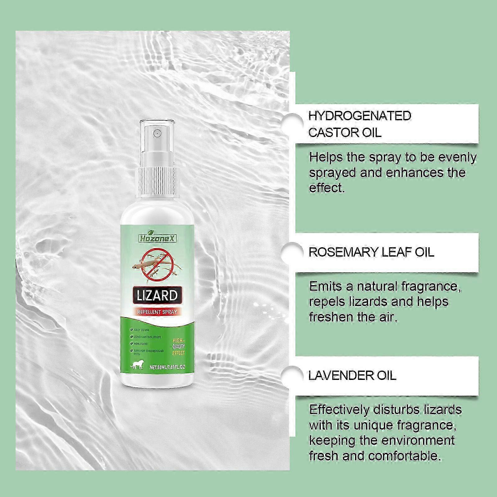 Gecko Repeller Spray 50ml Indoor Insect Repellent Spray | Safe & Effective Lizard Deterrent for ...