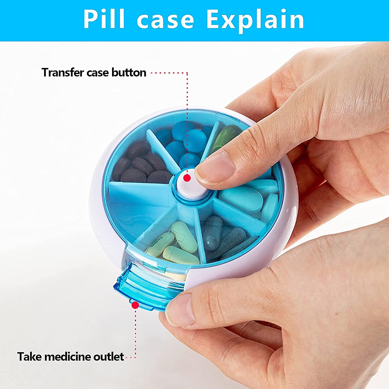 Pill Organizer Weekly,pill Case 7 Day 3 Times Medicine Pill Dispenser ...
