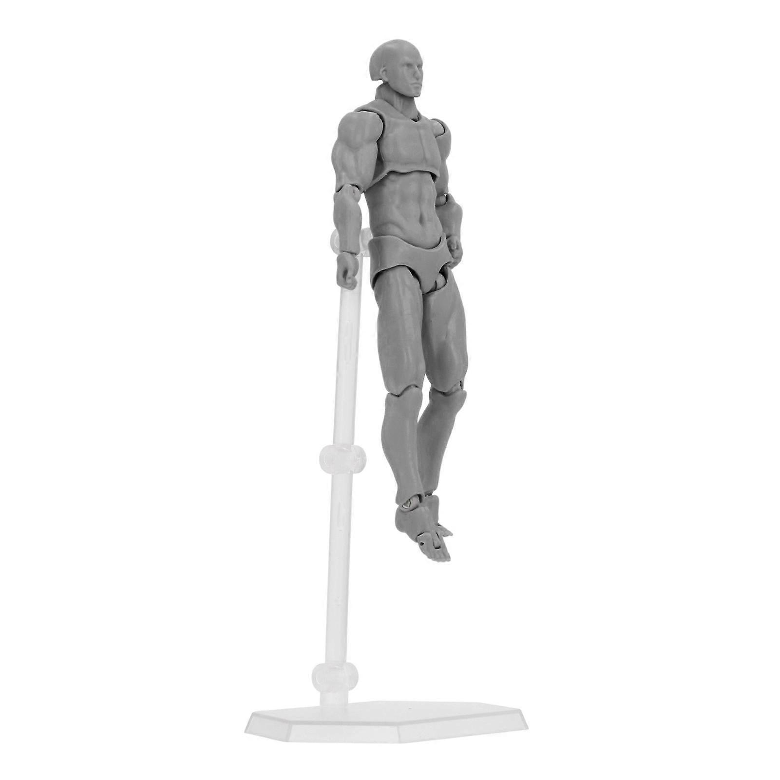 Figure Model PVC Action Figure Drawing Model Movable Joint Pedestal ...