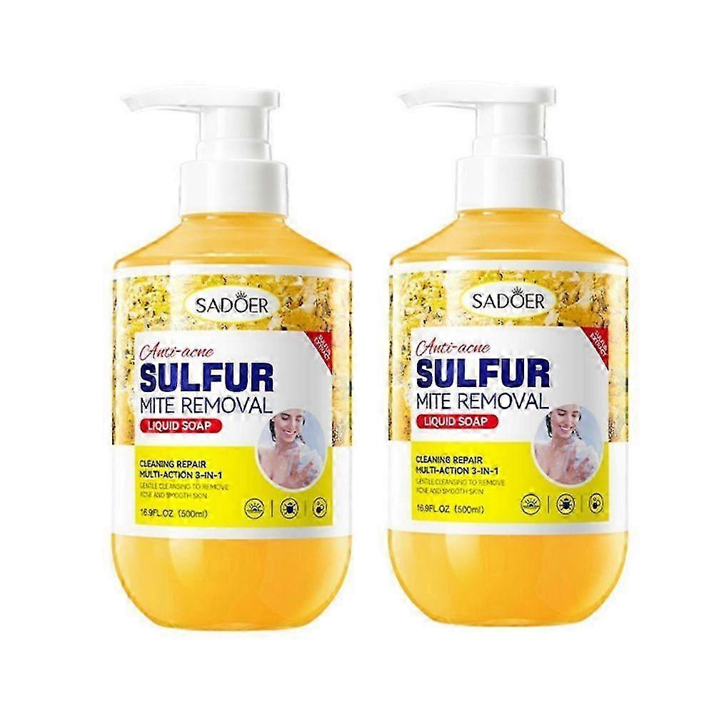 1-3pcs 500ml Sterilization Moisturizing Super and Sulfur shower gel ...