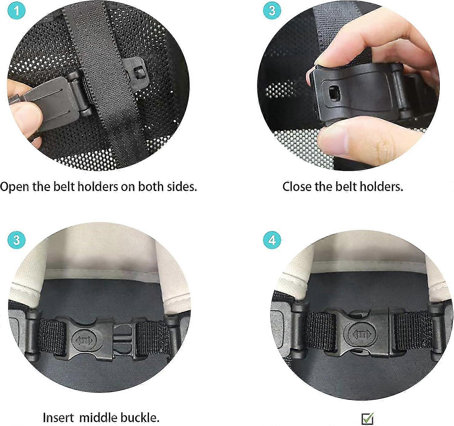 4 Pieces Child Auto Clip Strap Clip, Chest Harness Belt Clip, Durable ...