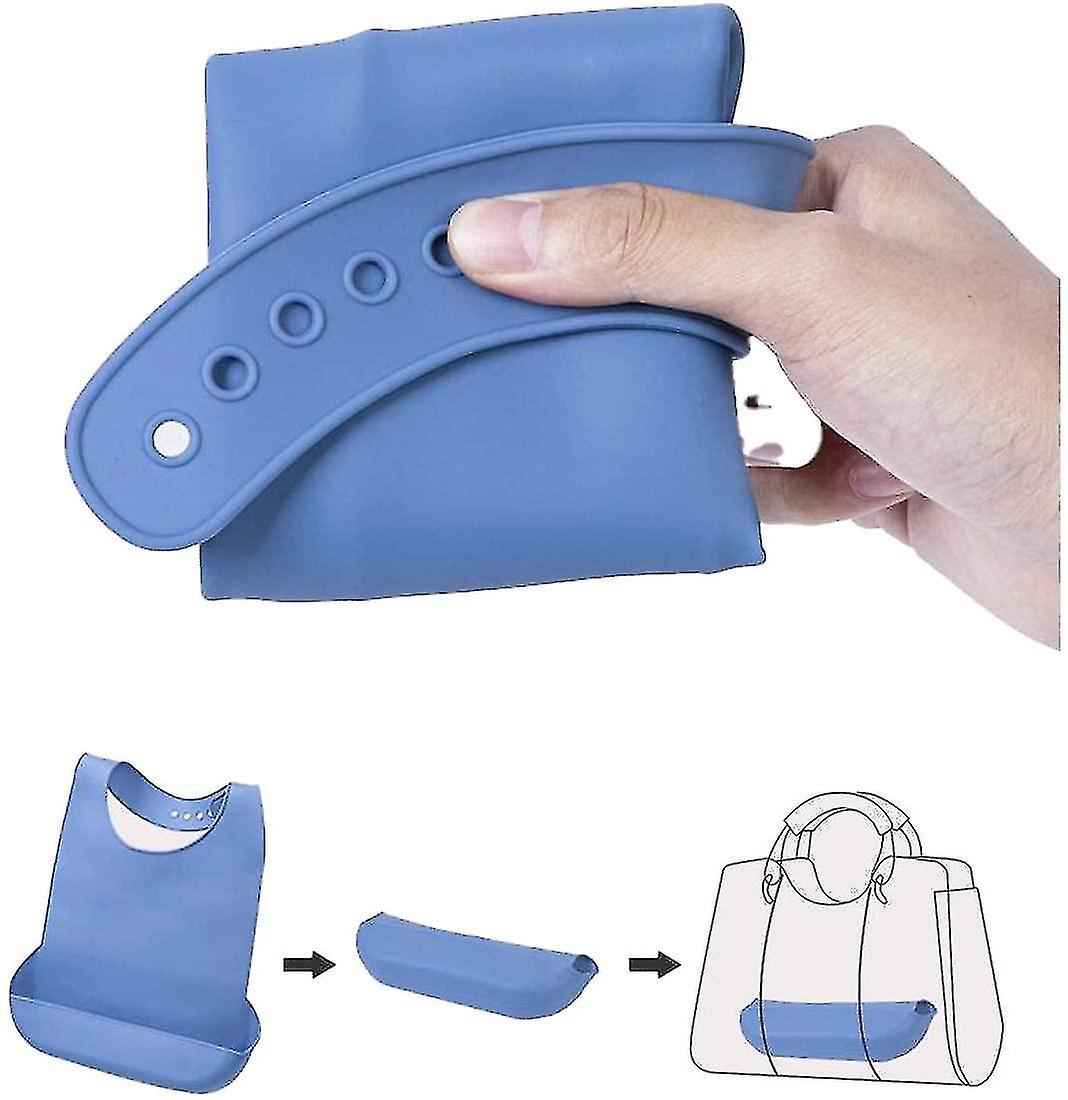 Silicone Adult Bib Waterproof Clothing Protector Reusable Apron ...