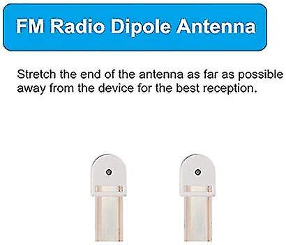 300 Ohm Fm Antenna T Shape Dipole Radio Ant With Spade Terminal For ...