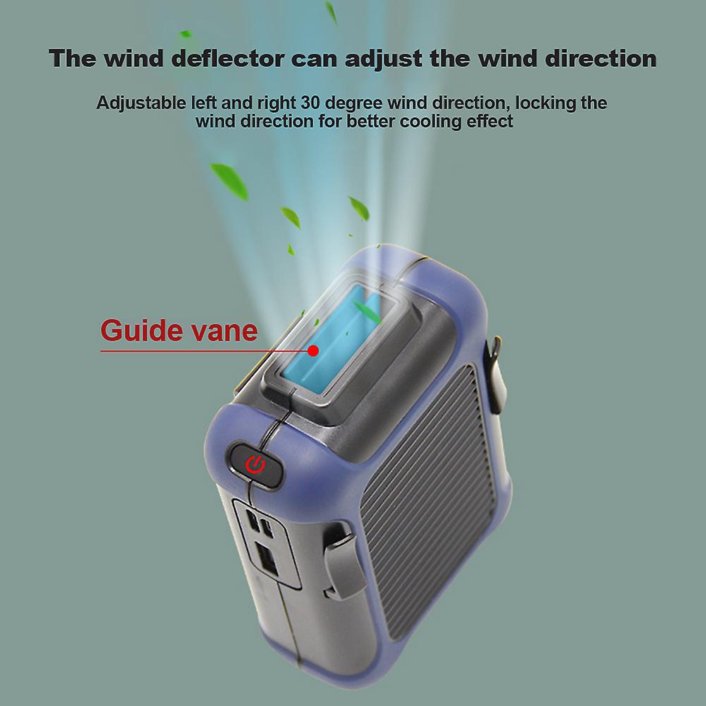 Portable Hands-free Waist Fan 3 Speed Adjustable Outdoor Cooling Fan ...