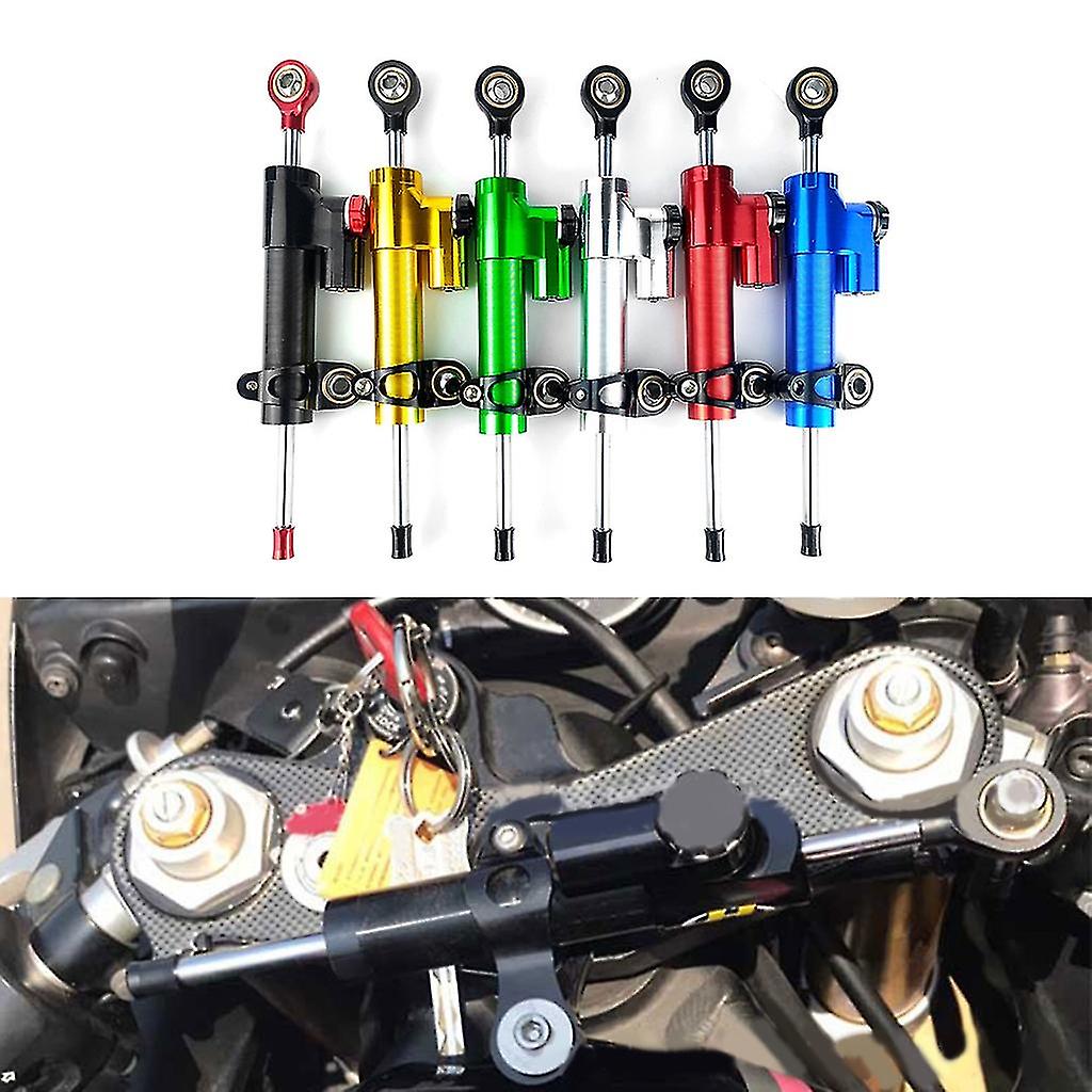 Motorcycle Steering Damper Adjustable Stabilizer Linear Reversed Safe ...