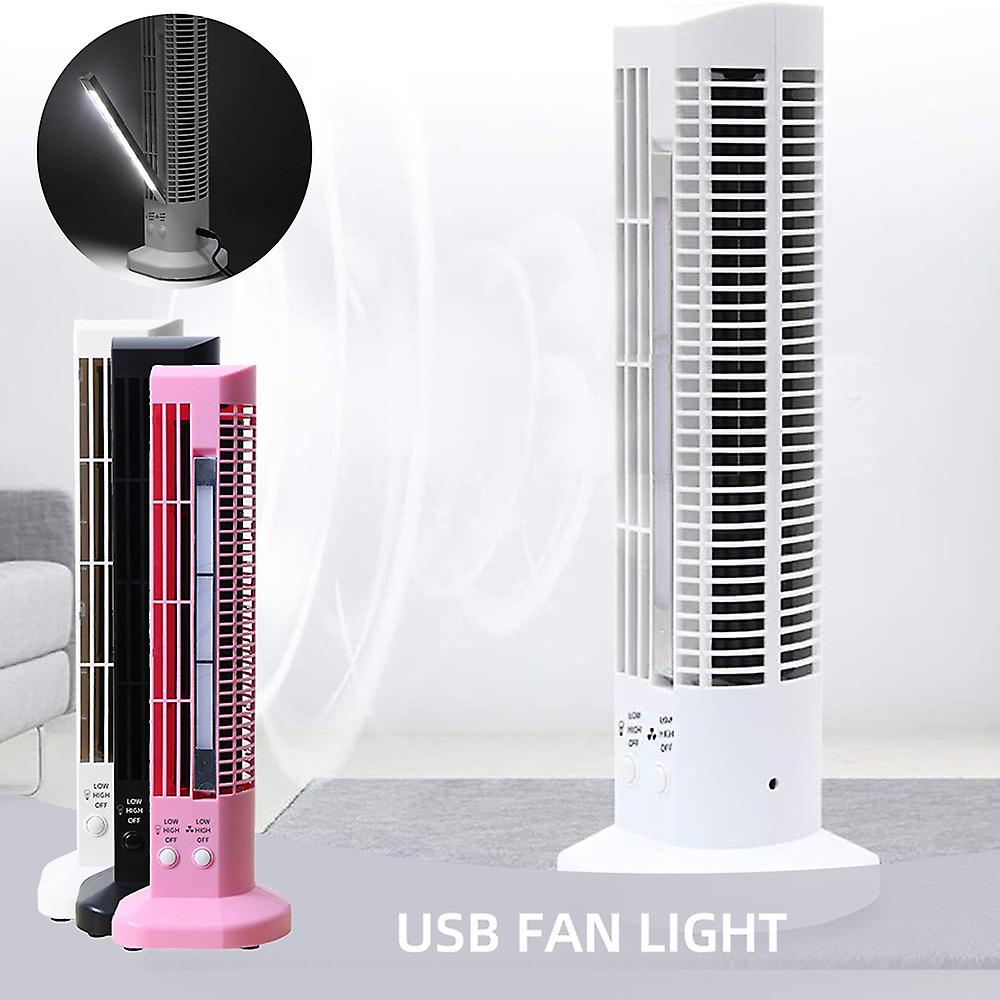 Vertical Towers Fan with Light Bar Non-Slip Sturdy Tabletop Airs Cooler ...