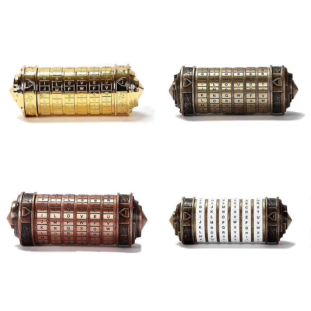 Leonardo Da Vinci Code Metal Cryptex Locks | Fruugo UK