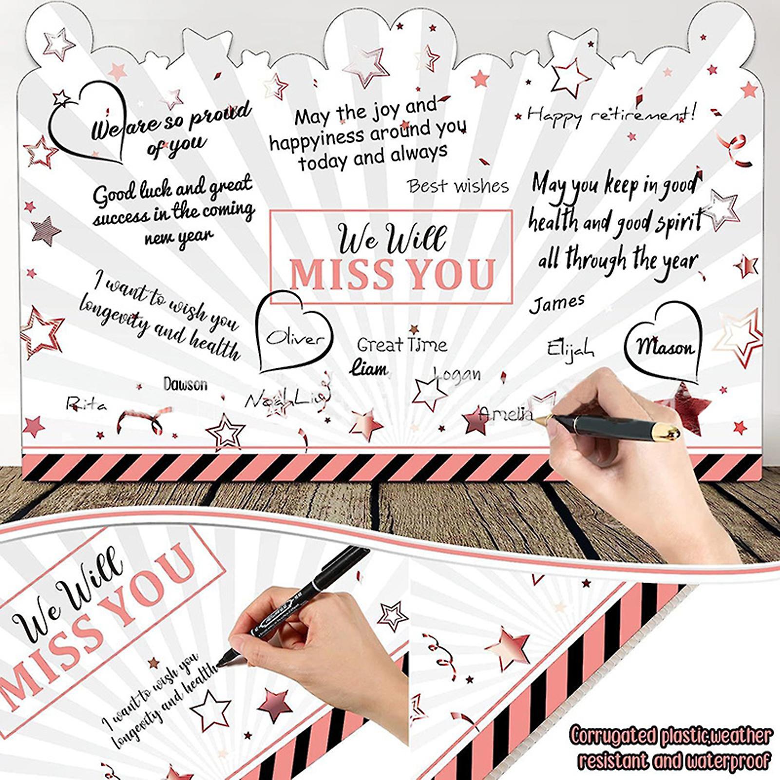 Retirement Message Commemorative Card Star Balloon Pattern Giant ...