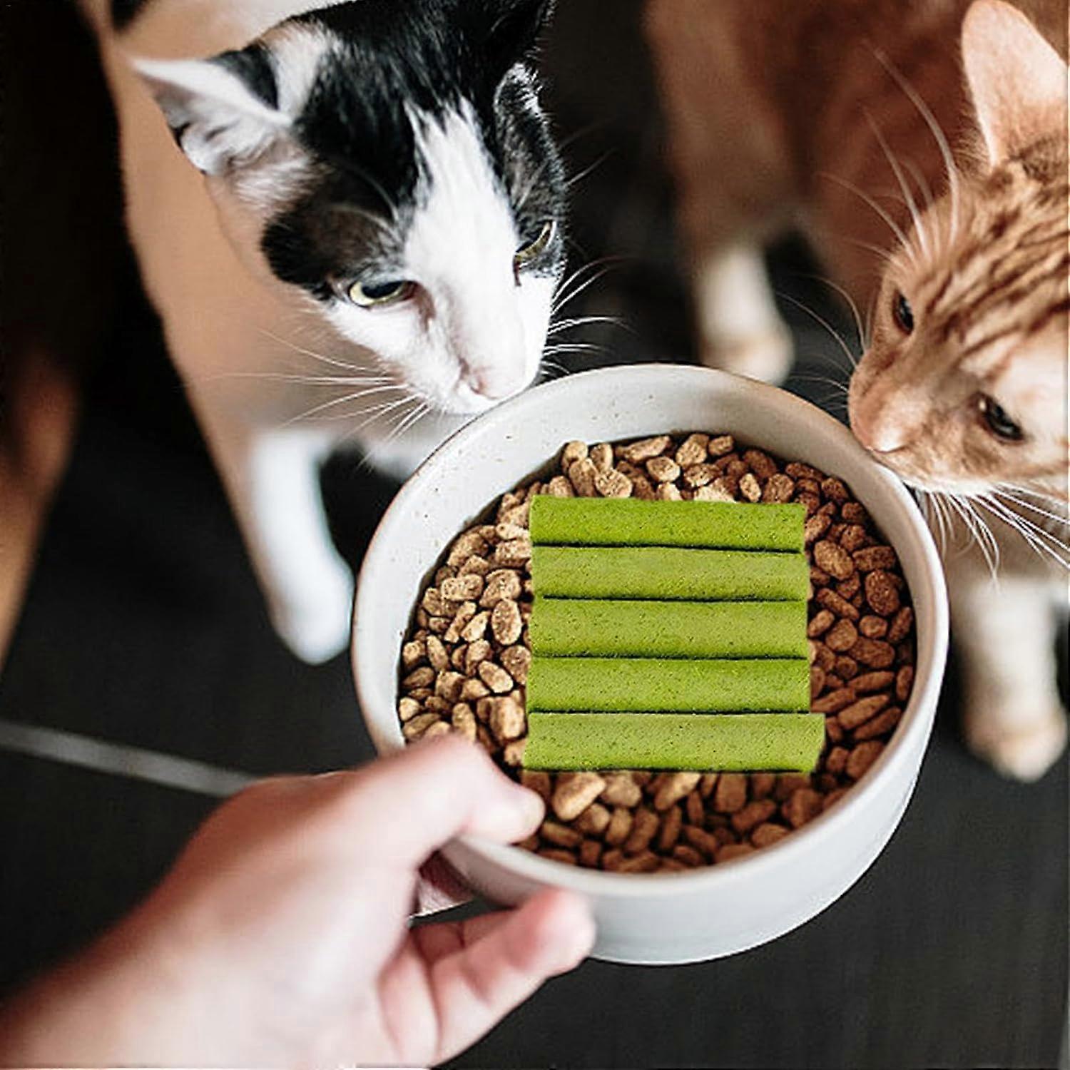 Cat Grass Teething Stick For Indoor Cats,60 Cat Chew Sticks,Natural Cat ...