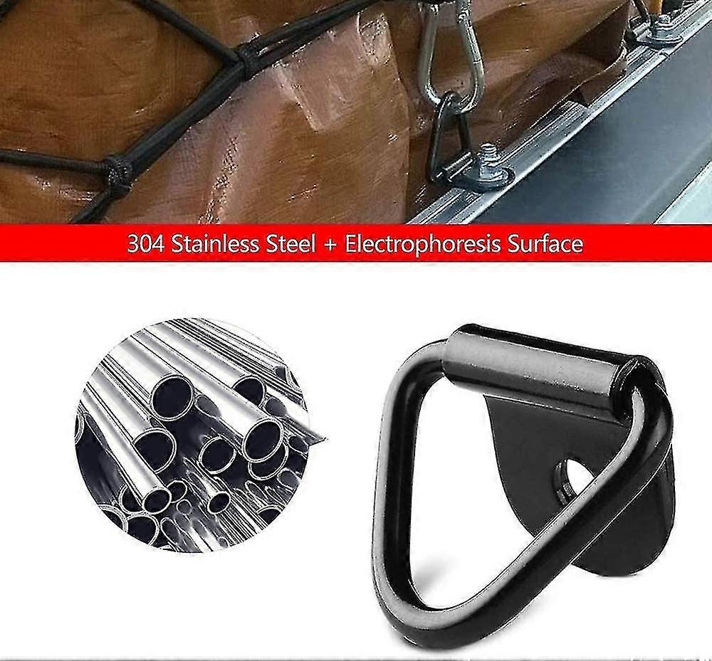 4 Pcs Tie Down Hooks D-ring Mooring V-ring Hook Tie Downs Pull Ring ...