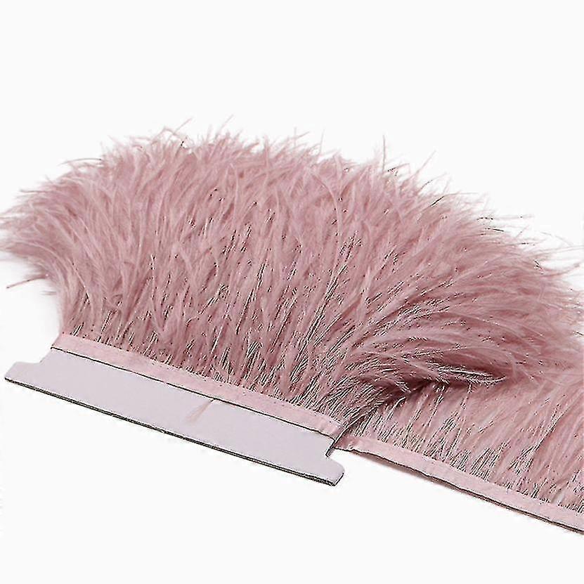 2 Meters Colorful Ostrich Feather Cloth With Feathers For Clothing ...