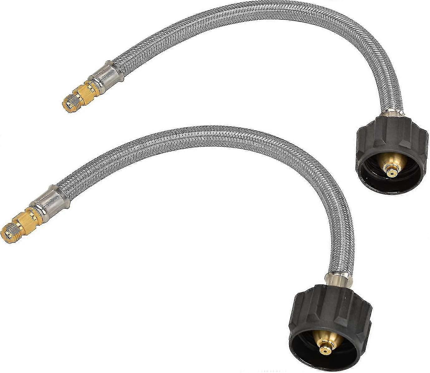 12 inch RV Propane Pigtail Hose, 2PCS Stainless Steel Braid Propane ...