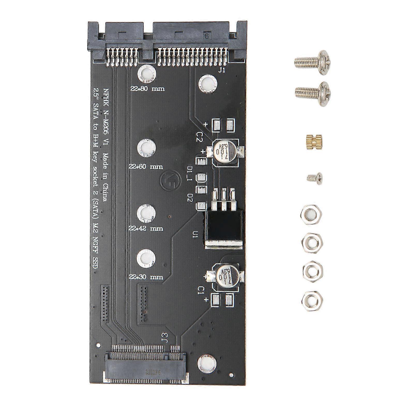 SATA M.2 SSD to SATA Adapter Card Stable Performance Practical Adapter ...
