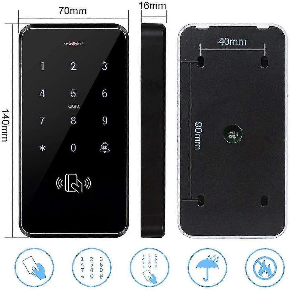 New Models Ip68 Waterproof Outdoor Door Access Control System Kit Rfid Keypad Access Control ...