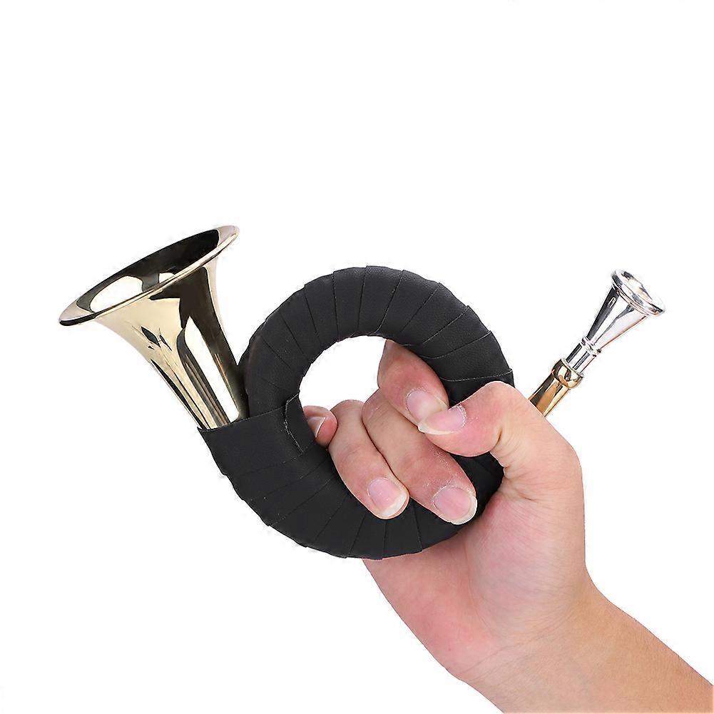 Mini Brass Bb Hunting Horn Micro French Horn Brass Instrument Set ...