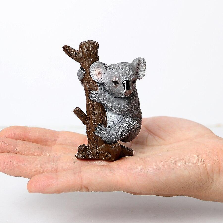 Realistic wild life jungle zoo koala animals authentic hand painted ...
