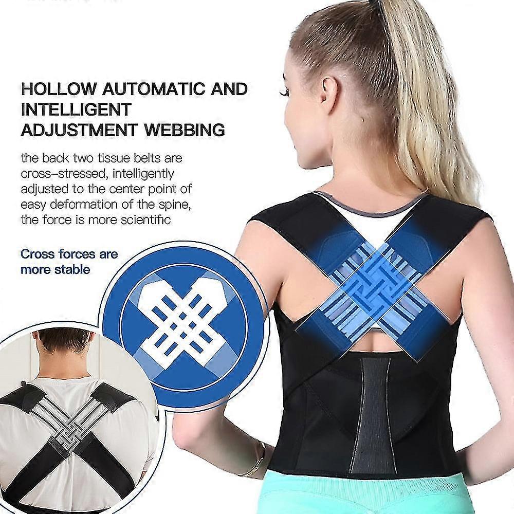 Back Brace Posture Corrector for Women and Men, Shoulder Straightener ...