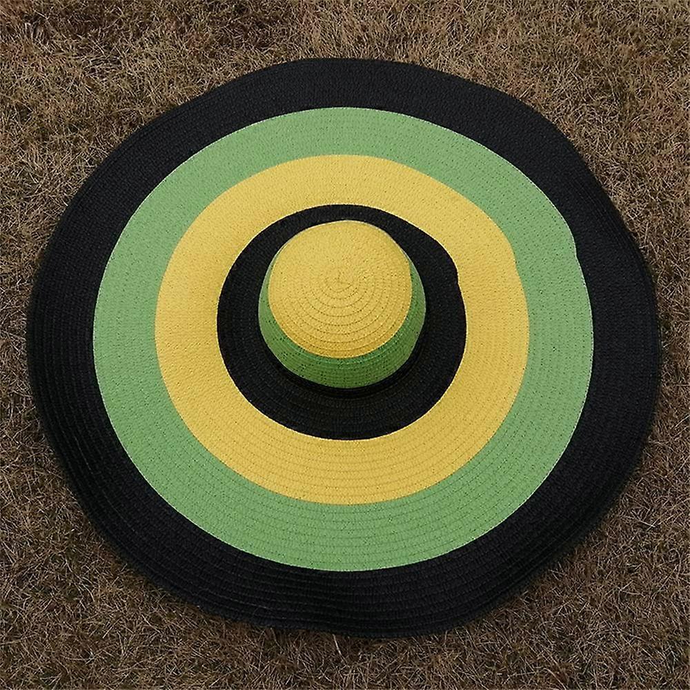 Kvinnors solskydd halmhatt överdimensionerad takfot Solhatt Utomhus ...