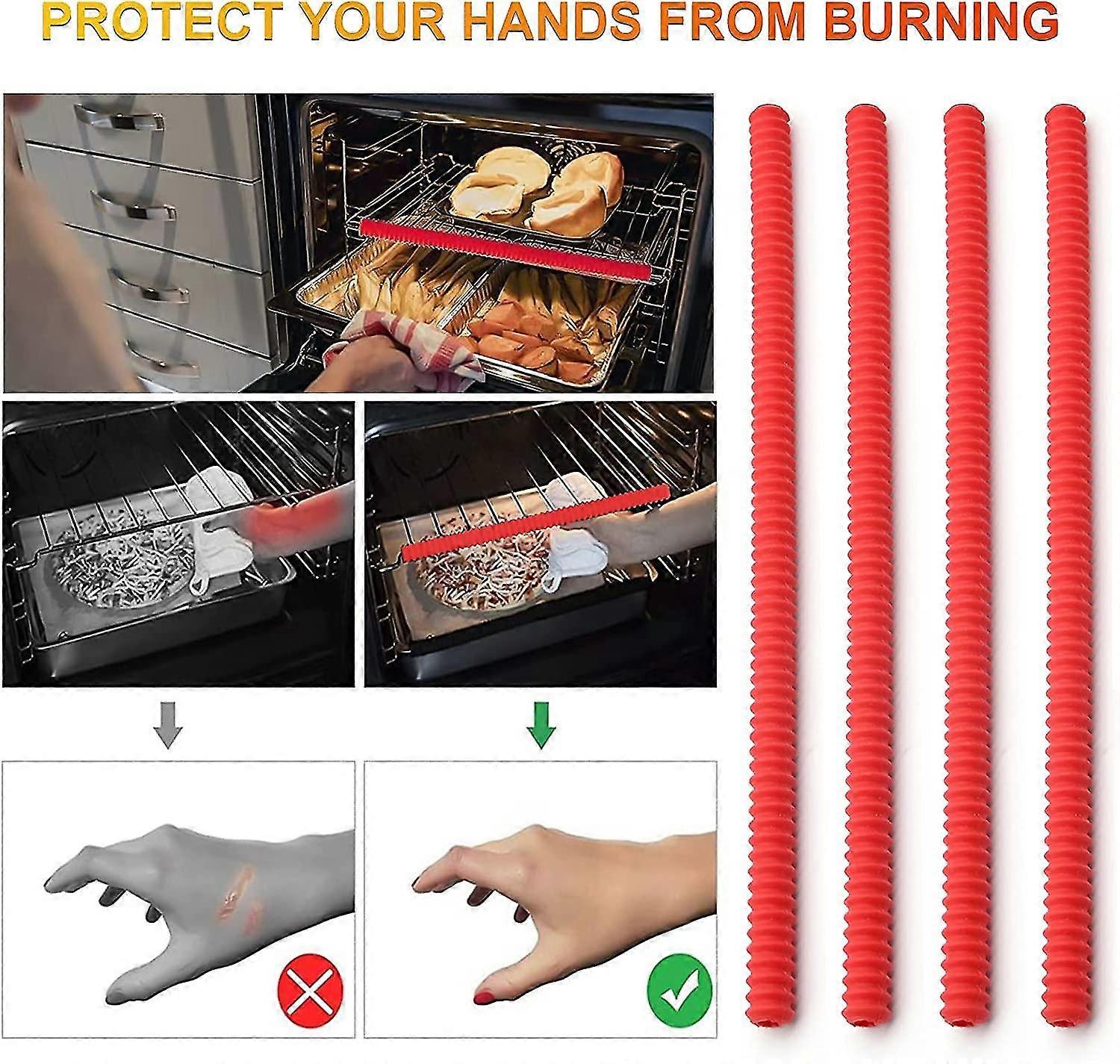 4pack Oven Rack Covers, Heat Resistant Silicone Oven Rack Shields Oven ...