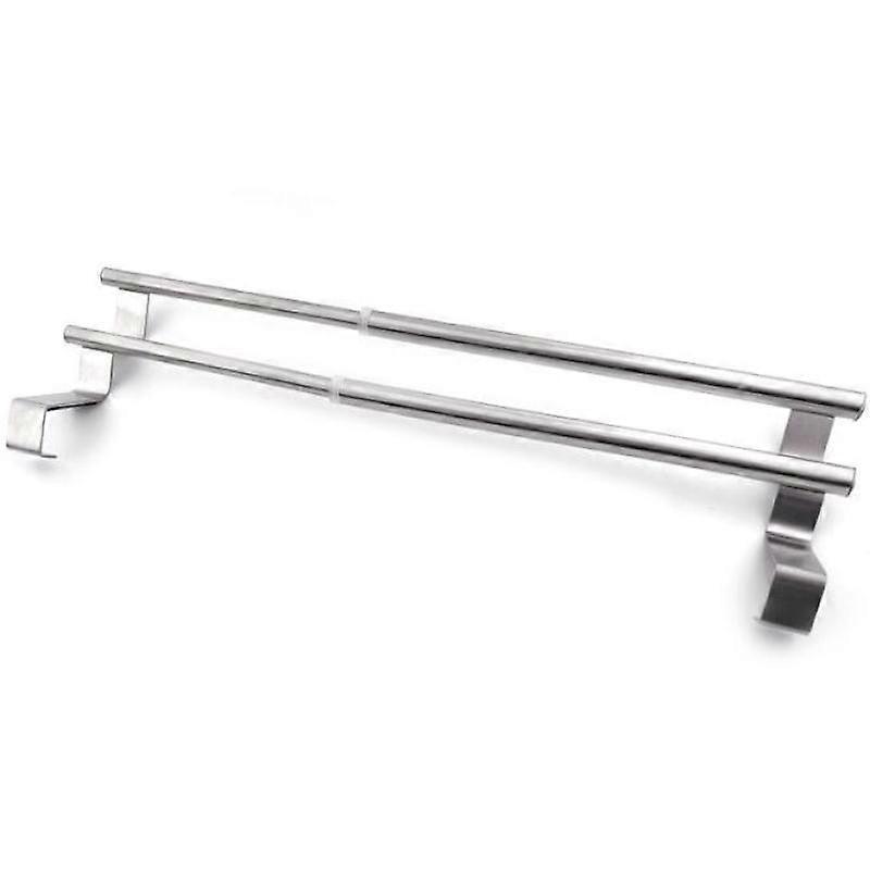 Two Arm Stainless Steel Towel Rail Bathroom Towel Rack Wall Mounted ...