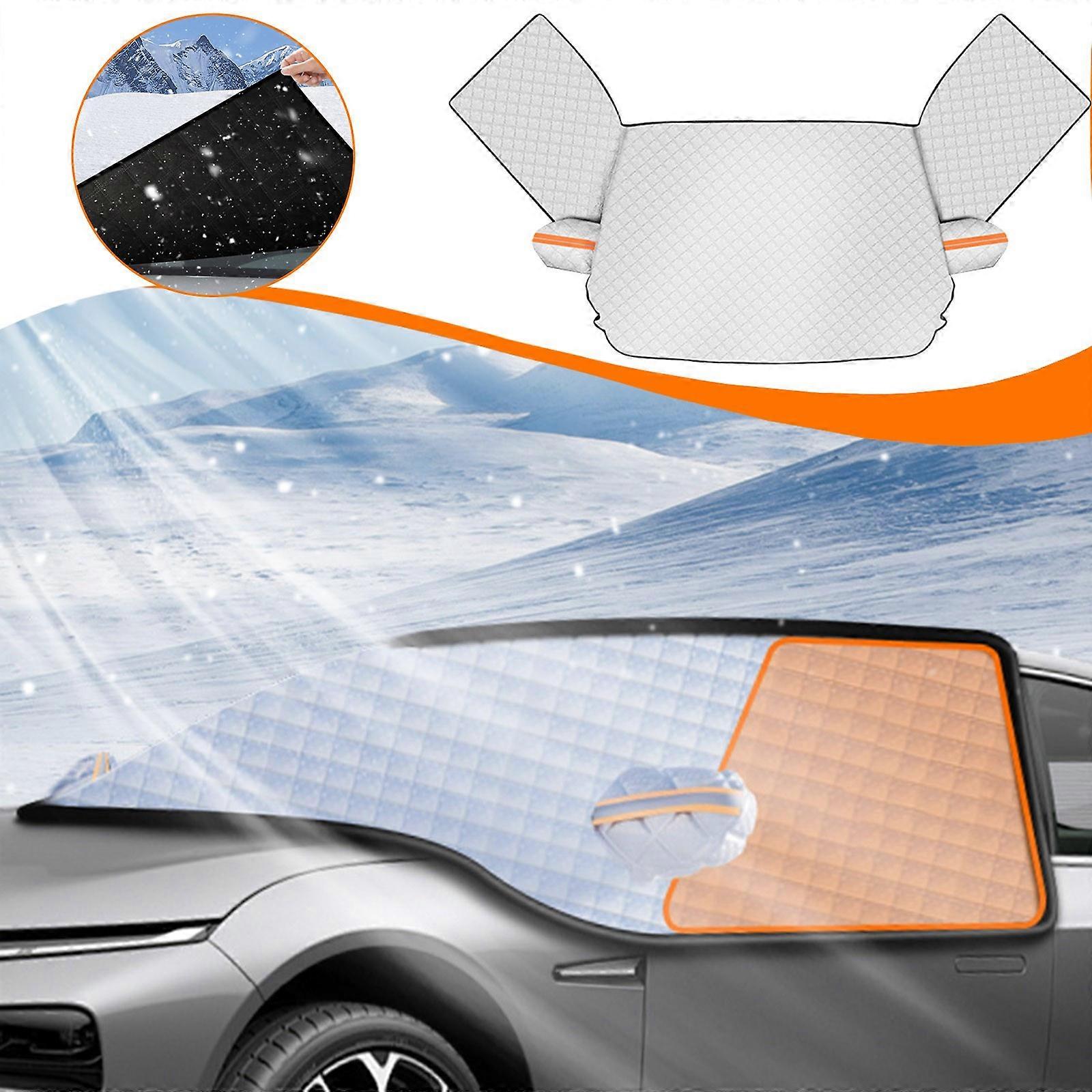 Thickened Snow Blocking Cloth For Car Front Windshield Cover Windproof ...