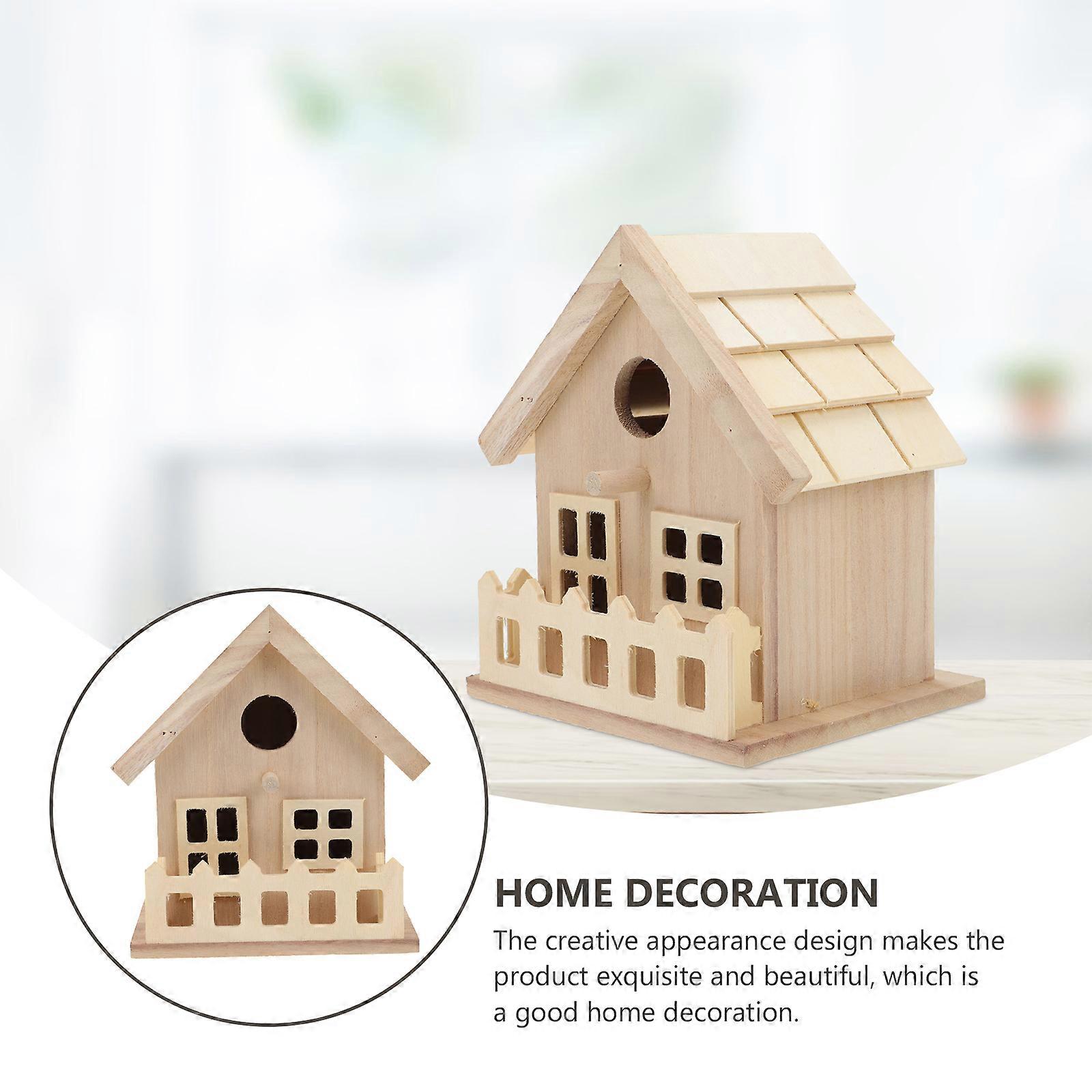 Toy Parrot Parrot Wood House Parrot Bird Rest Box Tree Hanging Bird ...