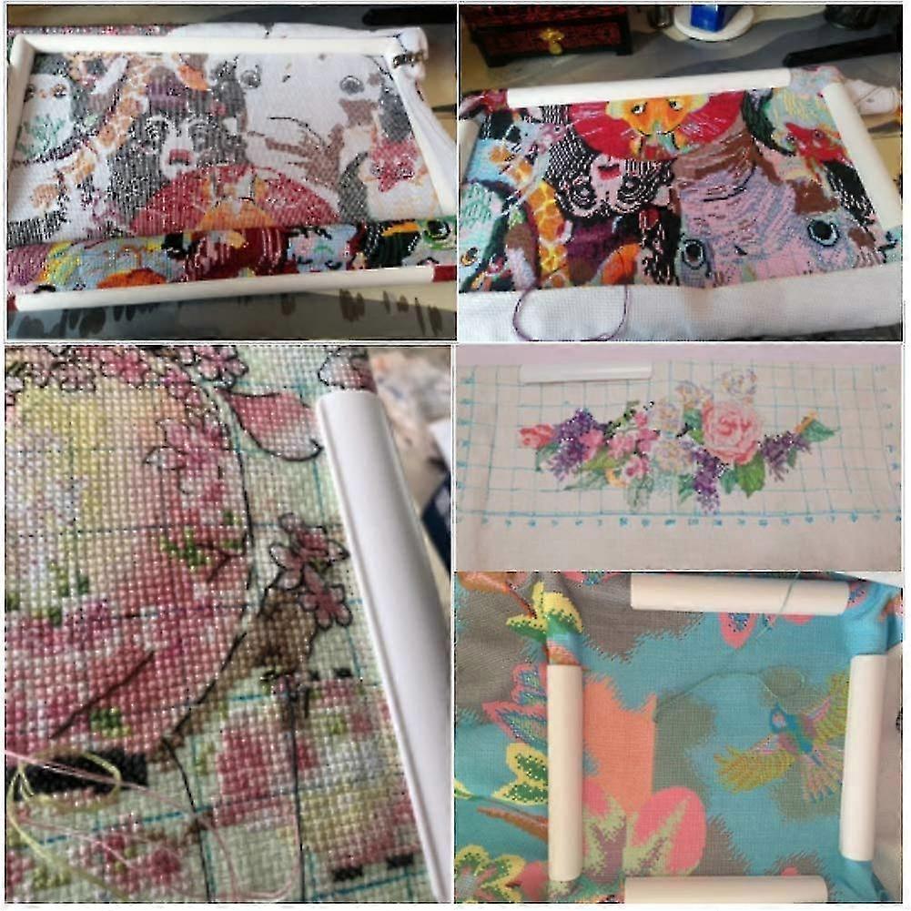 Embroidery Clip Frame, Plastic Square Frame Embroidery Hoop for ...