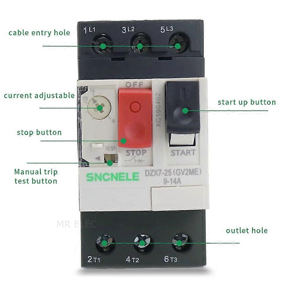 1PCS GV2-ME Series MPCB Motor Protection Circuit Breaker GV2 Motor ...