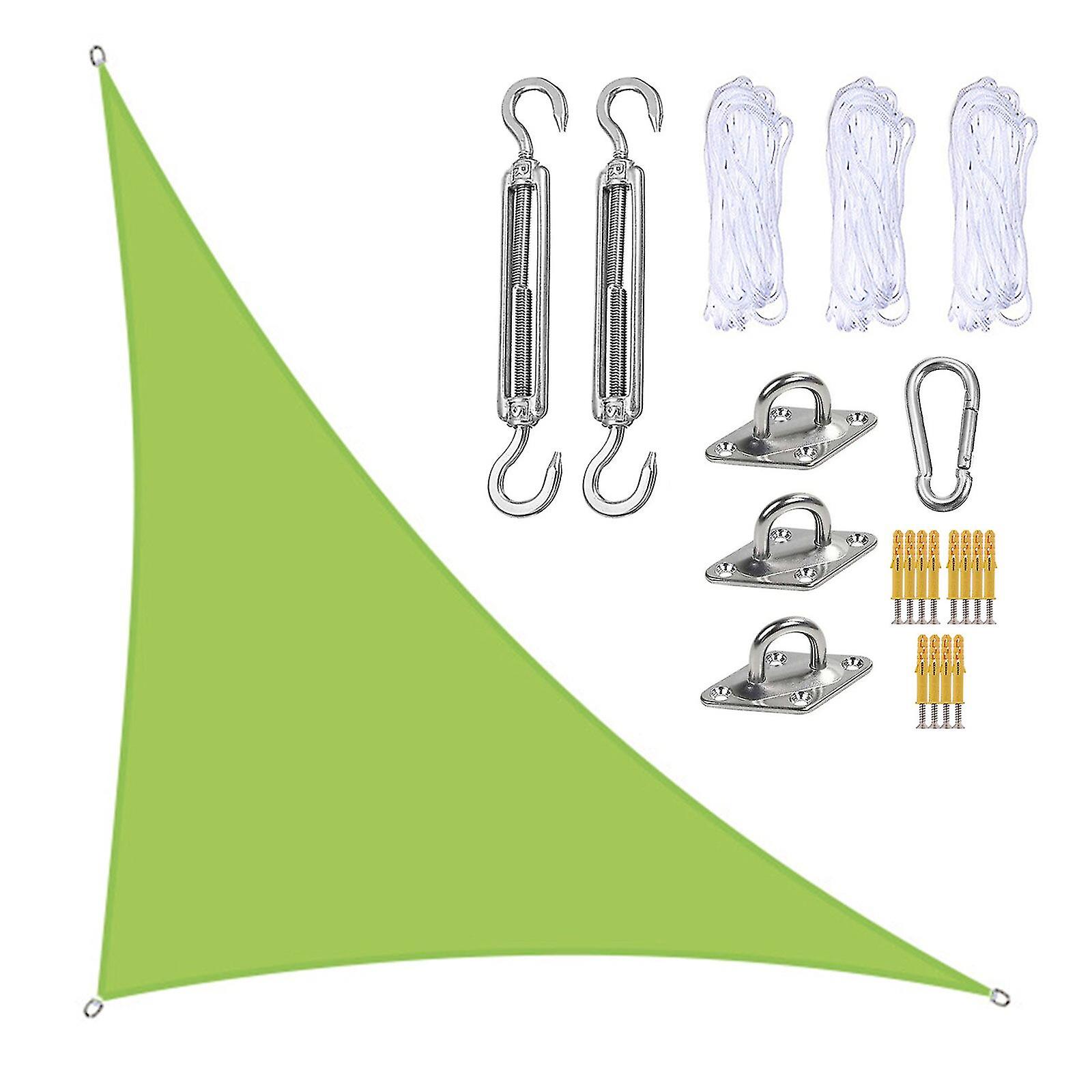 3x4x5m Impermeable Vela Vela Toldo Sombrilla Triangular Toldo-terraza ...