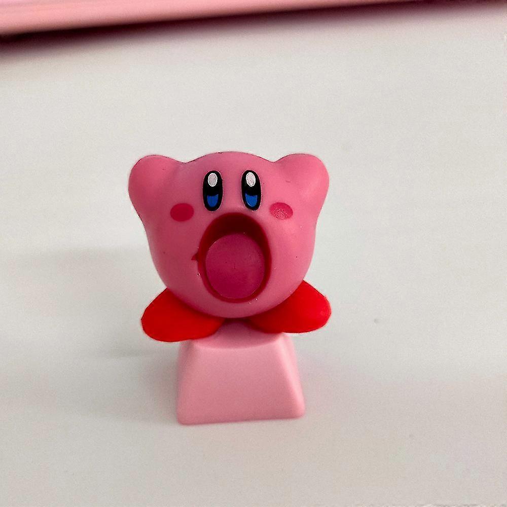 Star Kirby Mechanical Keyboard Keycaps Cute Pink Pbt Keycap Kawaii Diy ...