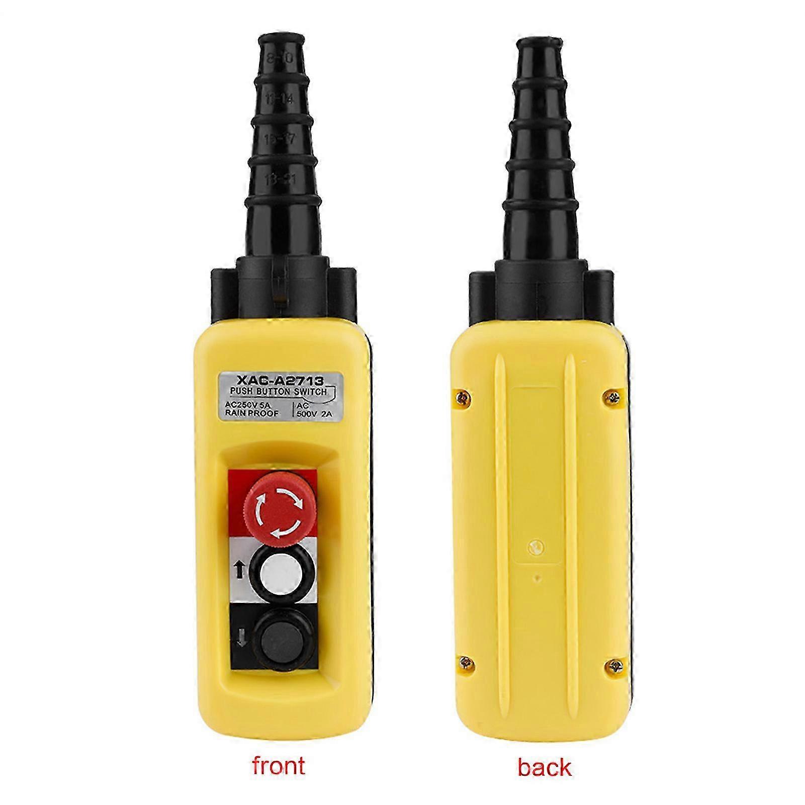 Crane Chain Hoist Push Button Switch Lifting Pendant Controller with ...