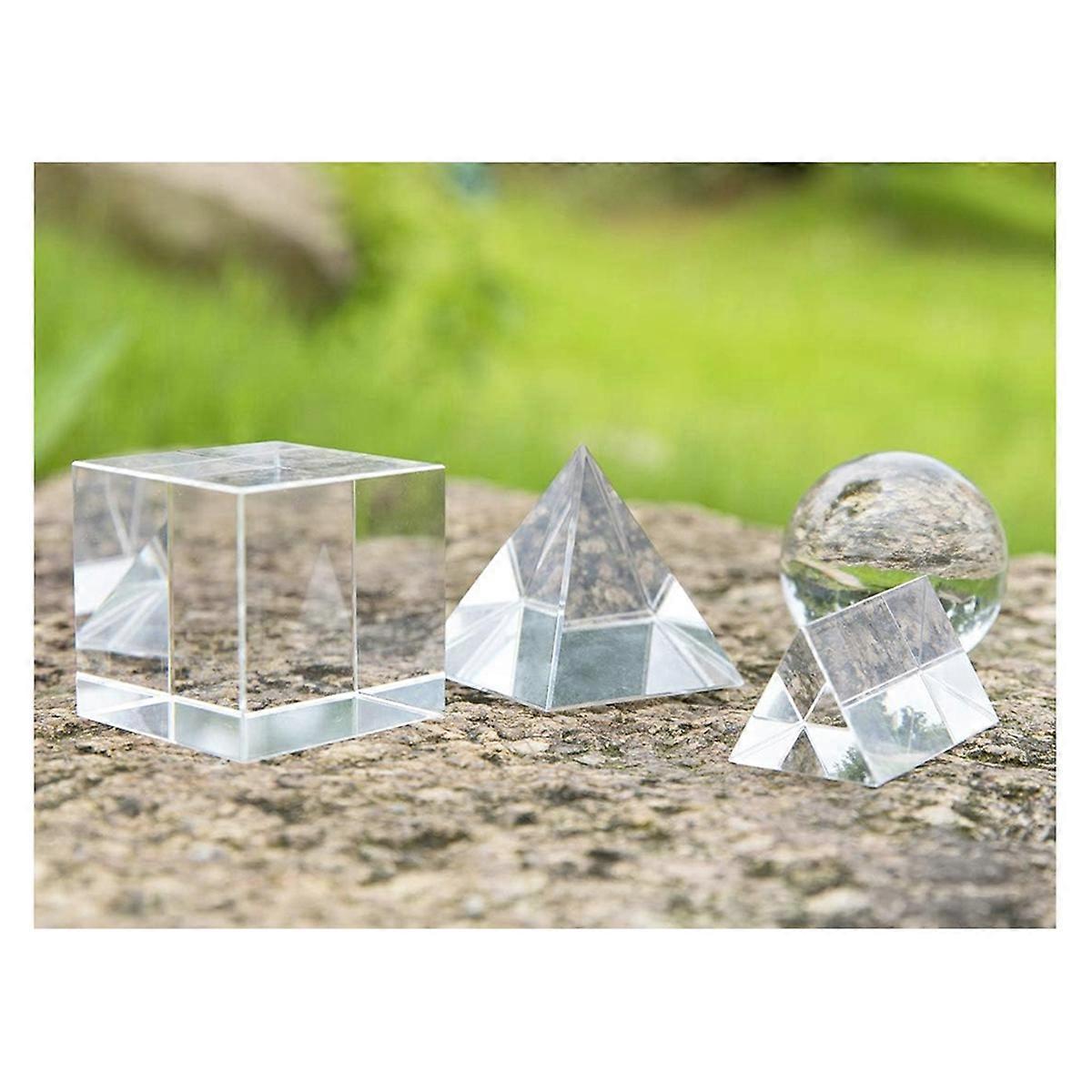 4 Pack K9 Optical Crystal Photography Prism Set, Include Crystal Ball ...