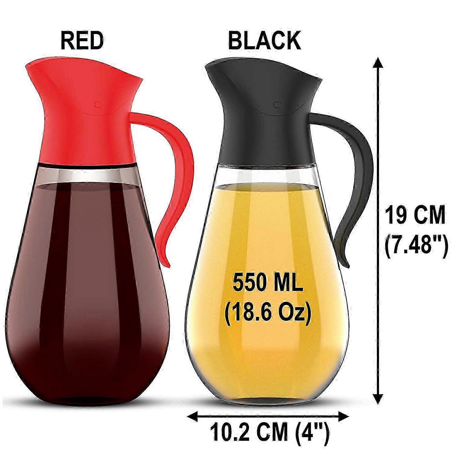 Oil Vinegar Dispensers: Leakproof Glass Dispenser Bottles, Dual ...