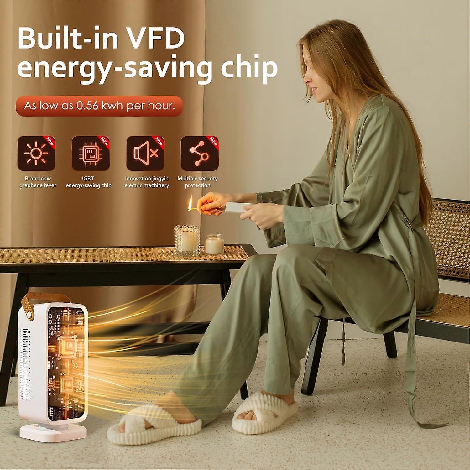 Ceramic Space Heater, 1500W, Indoor Use, Overheating Protection, Office ...