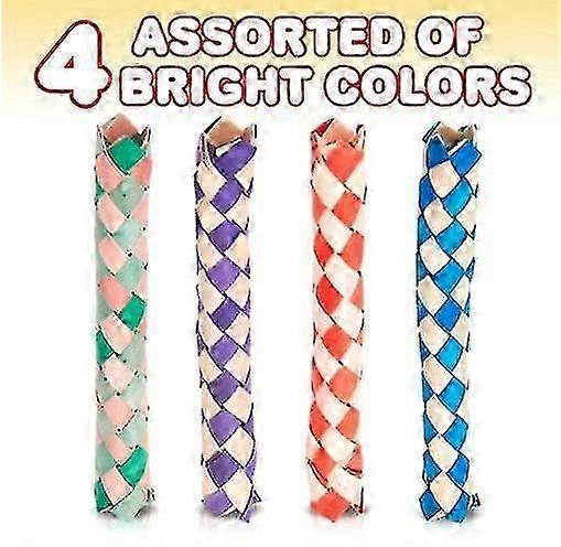 12 Pcs Classic Finger Traps Chinese Finger Trap Bamboo Chinese Bamboo ...