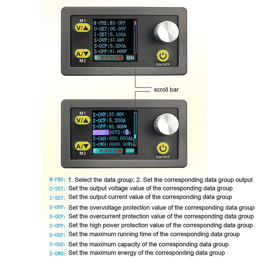 Wz3605e Dc Buck- Boost Converter Cc Cv 36v 5a Power Module Adjustable ...