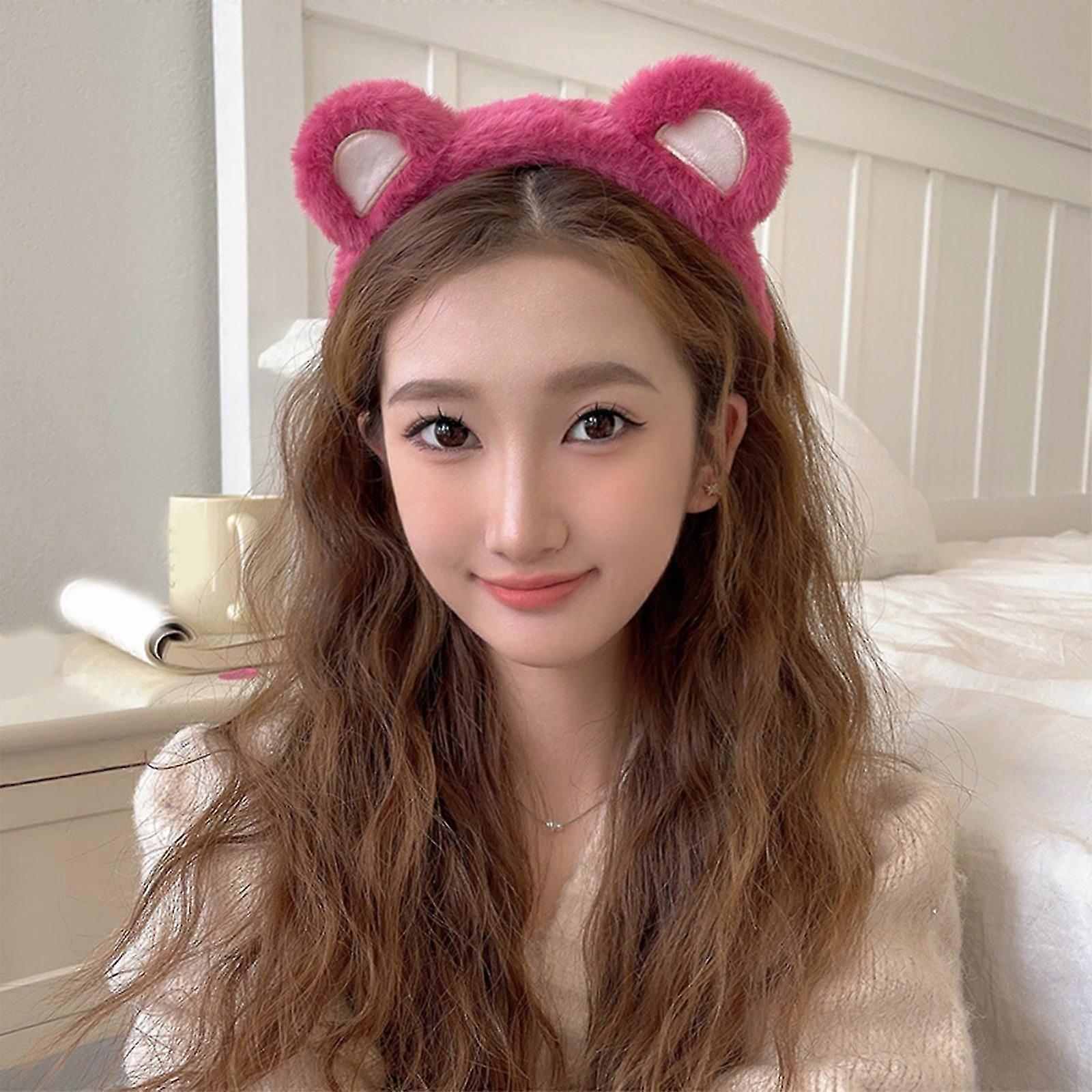 Bear Ear Headbands With Resin Base Comfortable Stretchy Design For ...