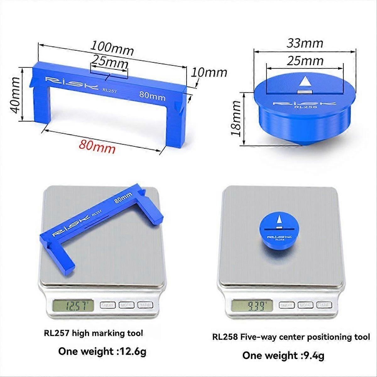 RISK Road Bike Saddle Measure Tool Bicycle Seat Height Distance ...