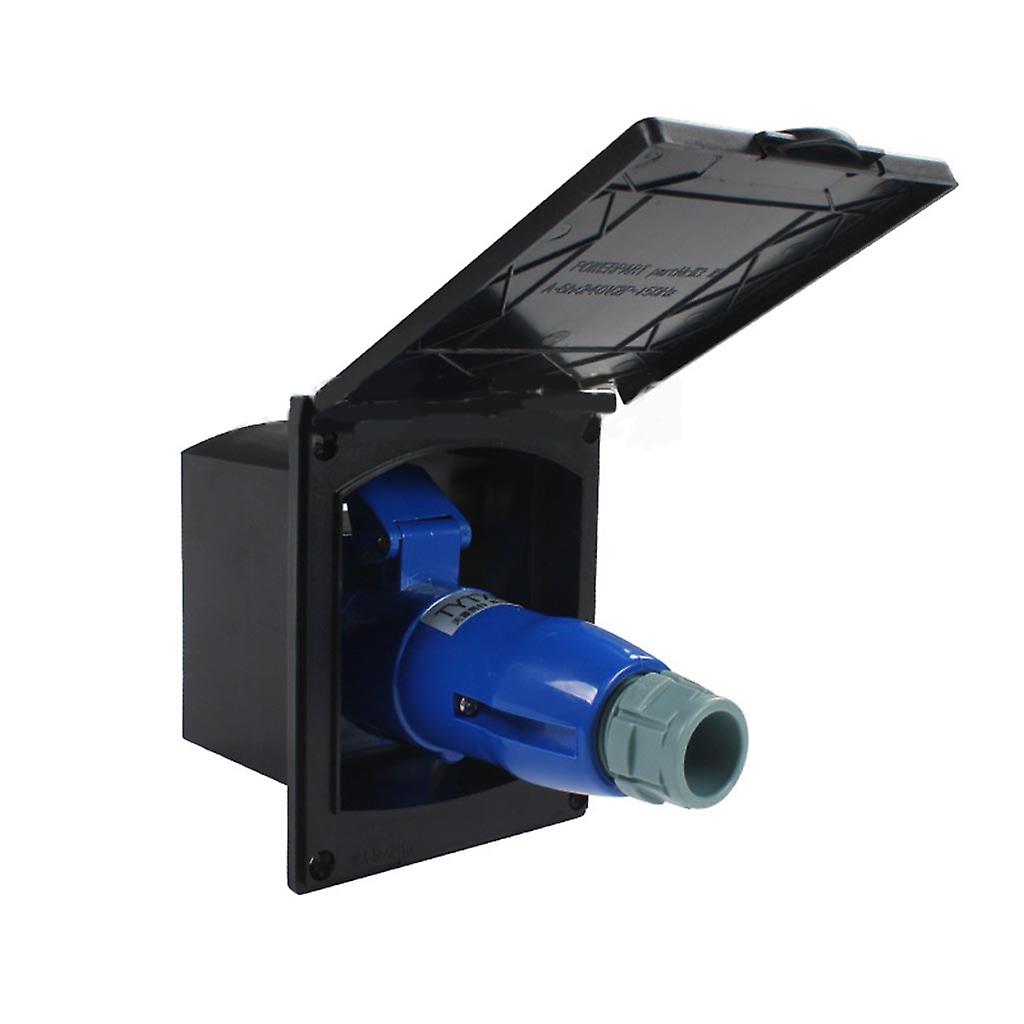 External Flush Hook Up Inlet Socket 16A Power Plug Outlet for RV ...