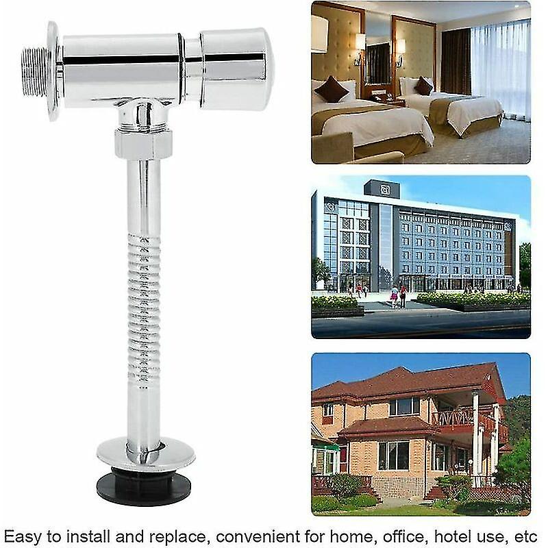 Urinal Flush Valve Urinal Flush Valve Chrome Wall Mounted Knob Type ...