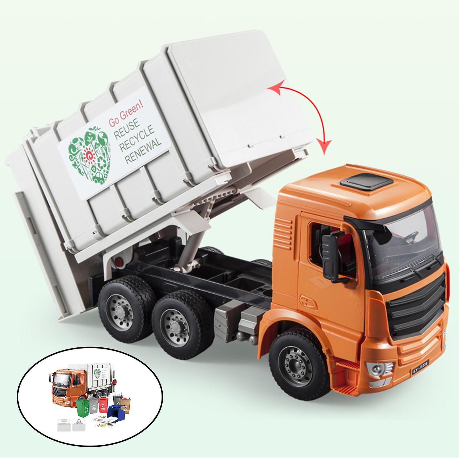 Garbage Truck Toys For Kids, City Waste Management Recycling Truck Toy ...
