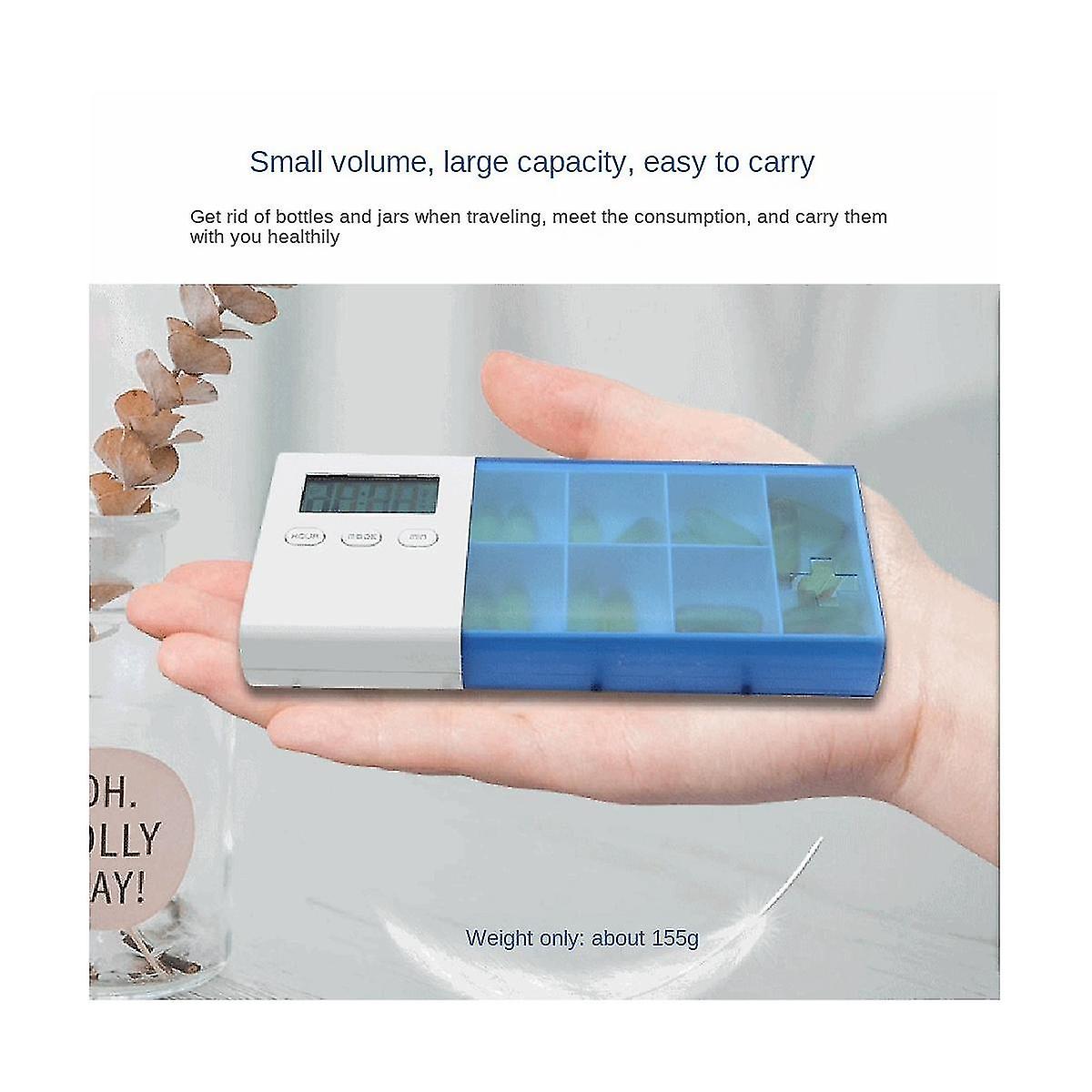 7 Grid Pill Box Medicine Storage Box Electronic Timing Reminder ...
