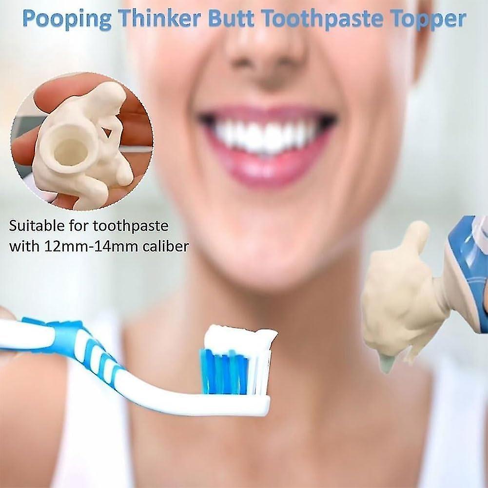 Pooping Thinker Butt Toothpaste Topper,funny Toothpaste Squeezer ...