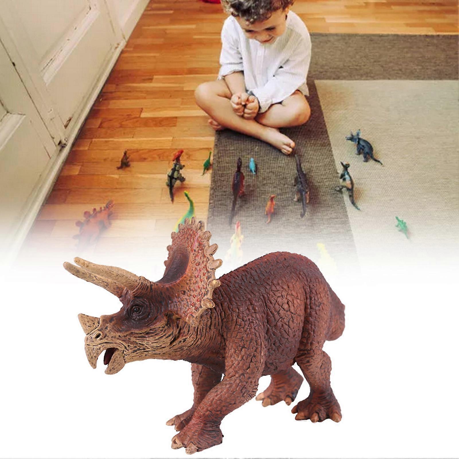 Realistic Triceratop Dinosaur Animal Model Figure Kids Early ...
