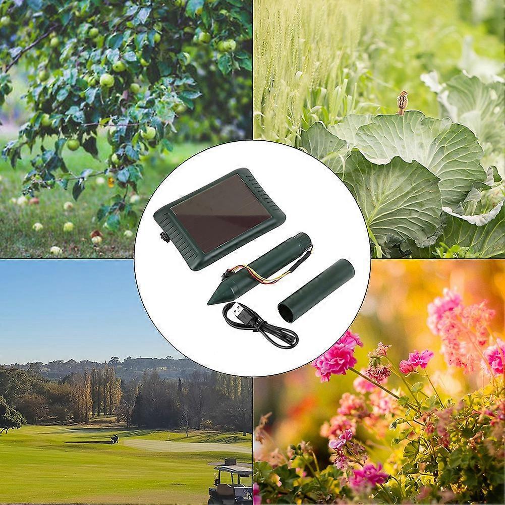 1Pc Solar Power Ultrasonic Wave Garden Farm Mice Pest Killer Repeller ...