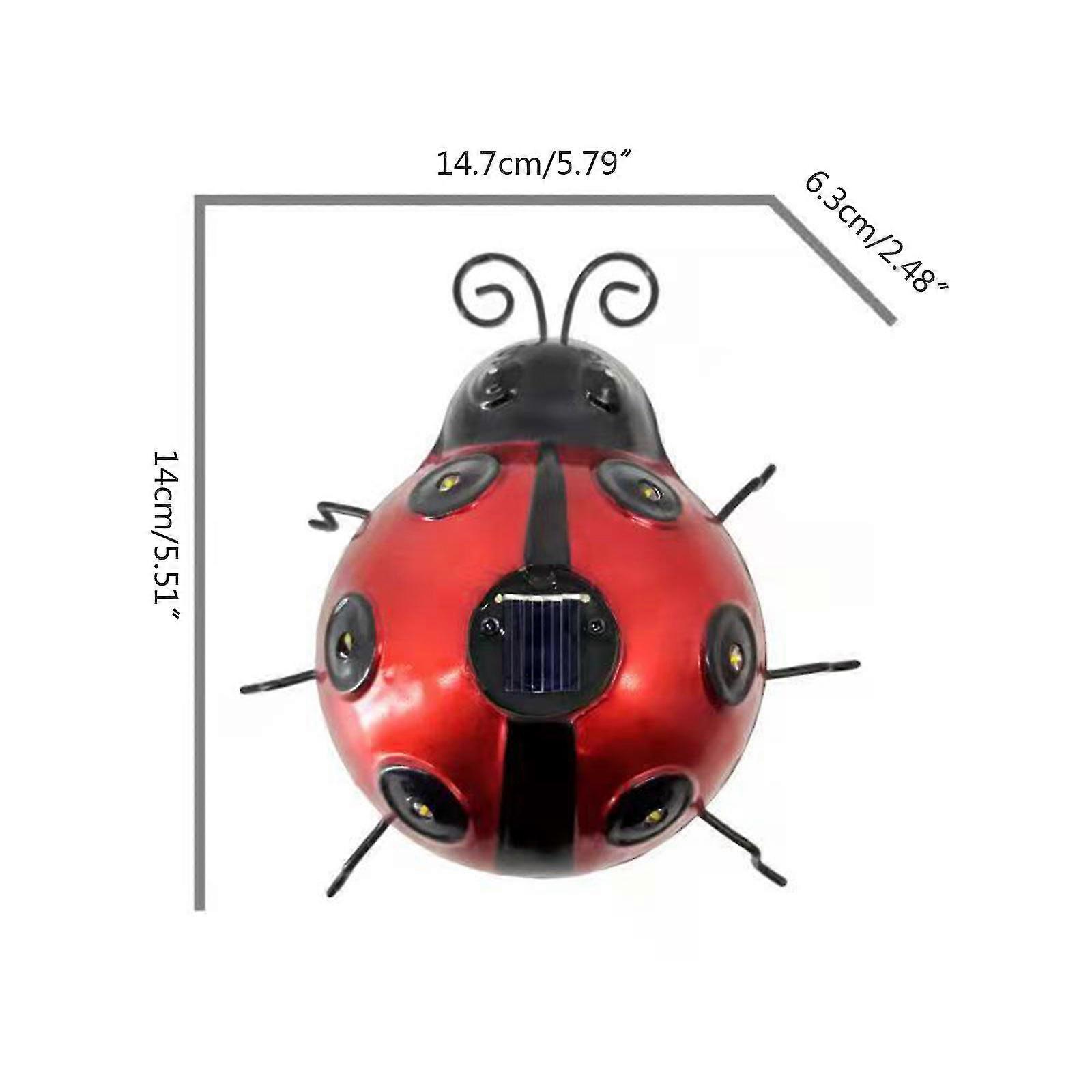Solar Led Light For Courtyard Landscape Outdoor Ladybug Solar Lamp For ...