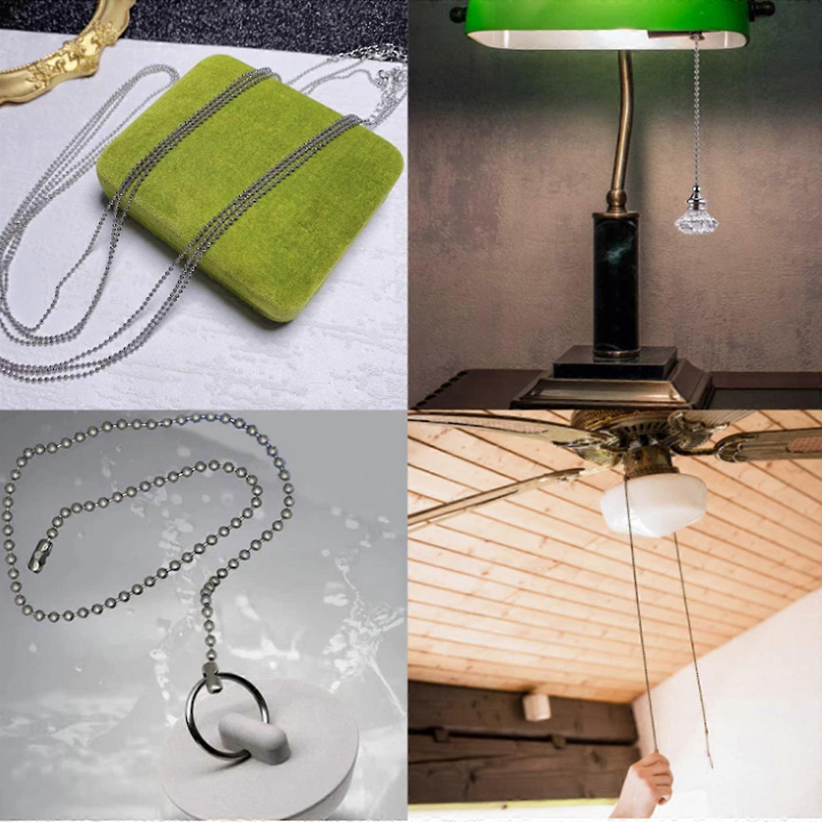 Stainless Steel Ball Chains Pull Chain Bead With 20 Pcs Matching ...